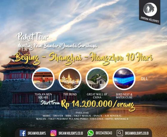Paket Tour Beijing – Shanghai – Hangzhou 10 Hari